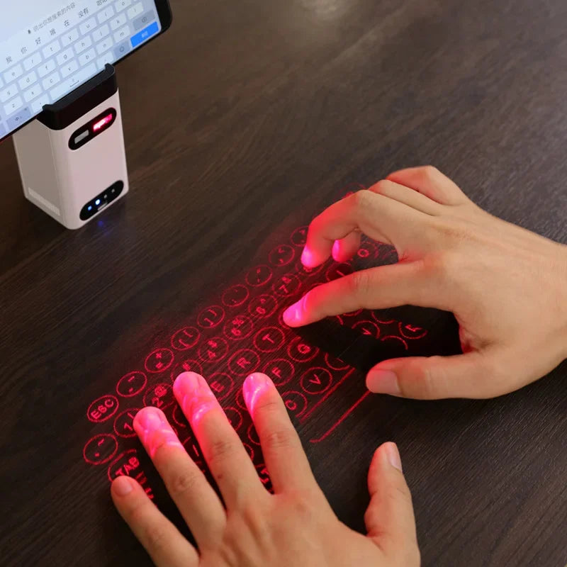 Virtual Laser Keyboard Bluetooth Wireless Touch Projector Phone Keyboa ...